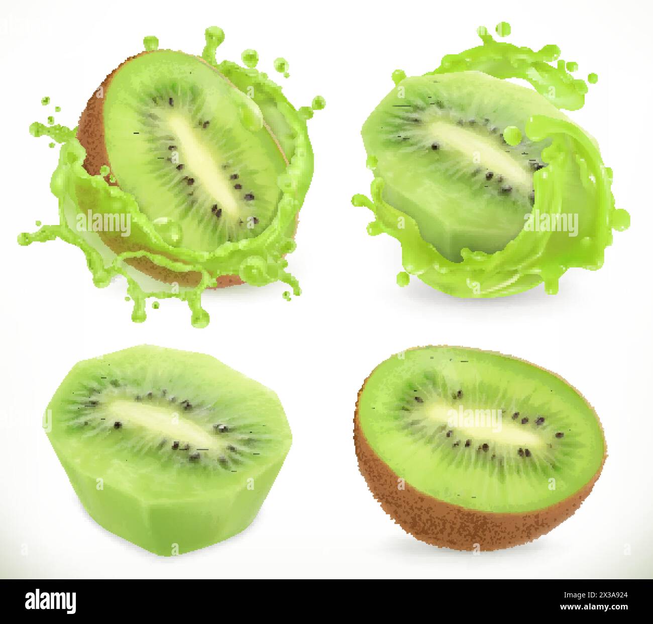 Fruity splash Stock Vector Images - Alamy