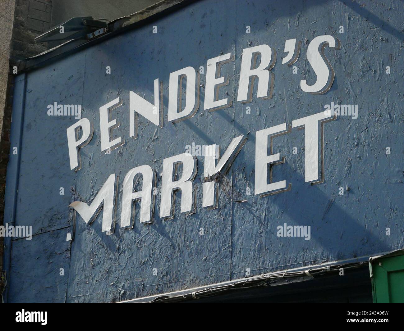 faded word market sign Stock Photo - Alamy