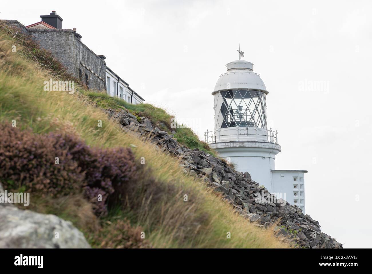 Photo of the Foreland lighthouse at Foreland Point on the north Devon ...