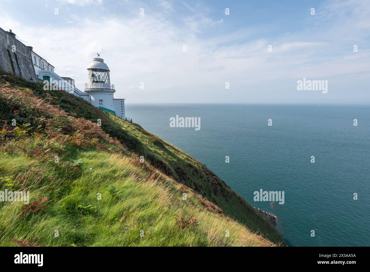 Photo of the Foreland lighthouse at Foreland Point on the north Devon ...