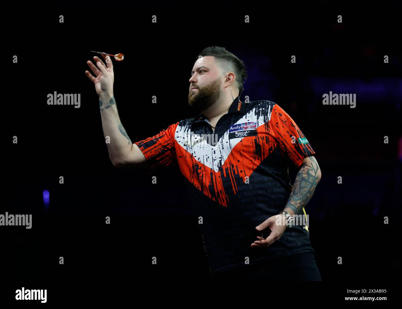 25th April 2024, M&S Bank Arena, Liverpool, England; 2024 PDC Premier ...