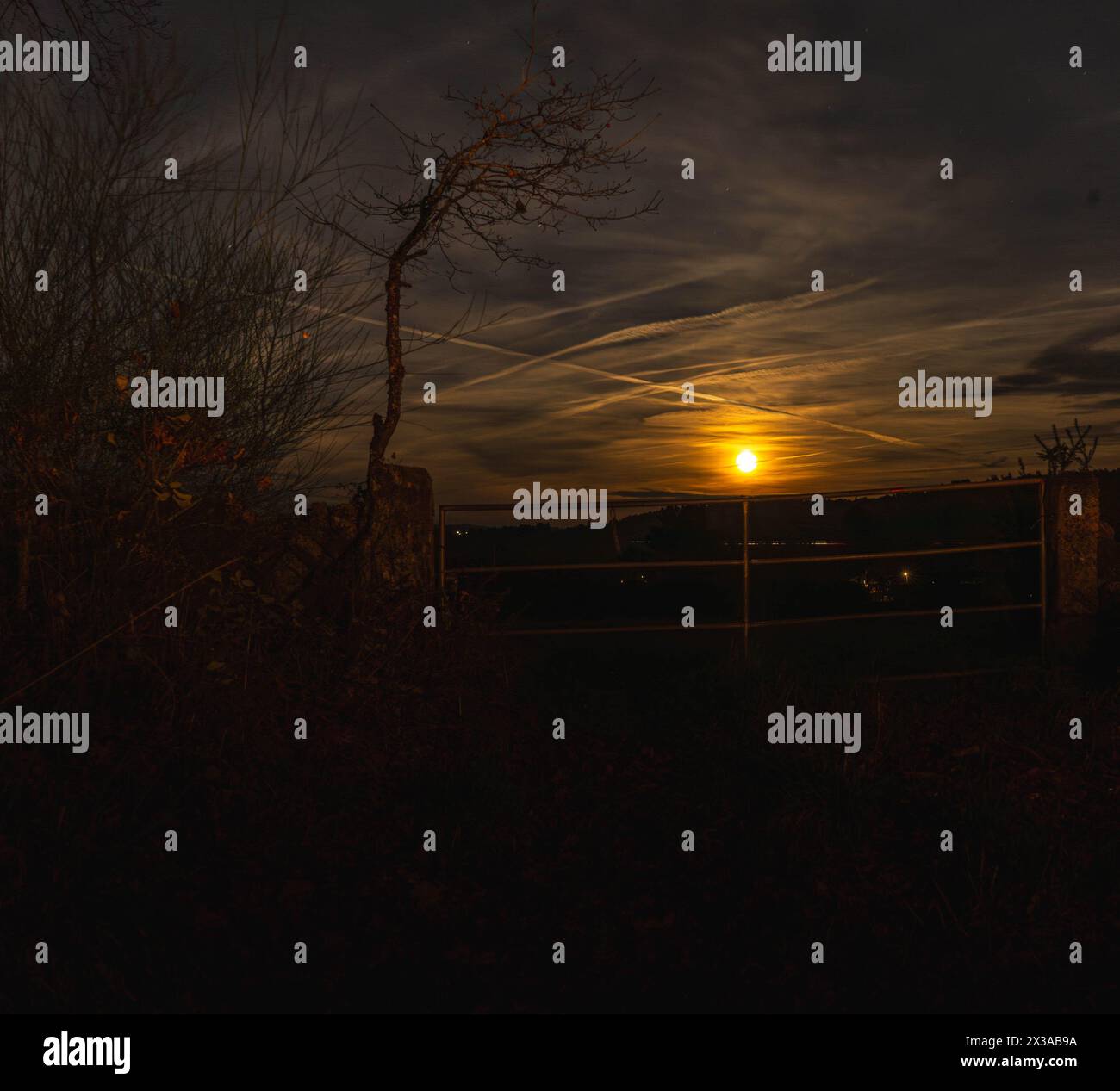 Full Moon Night Stock Photo - Alamy