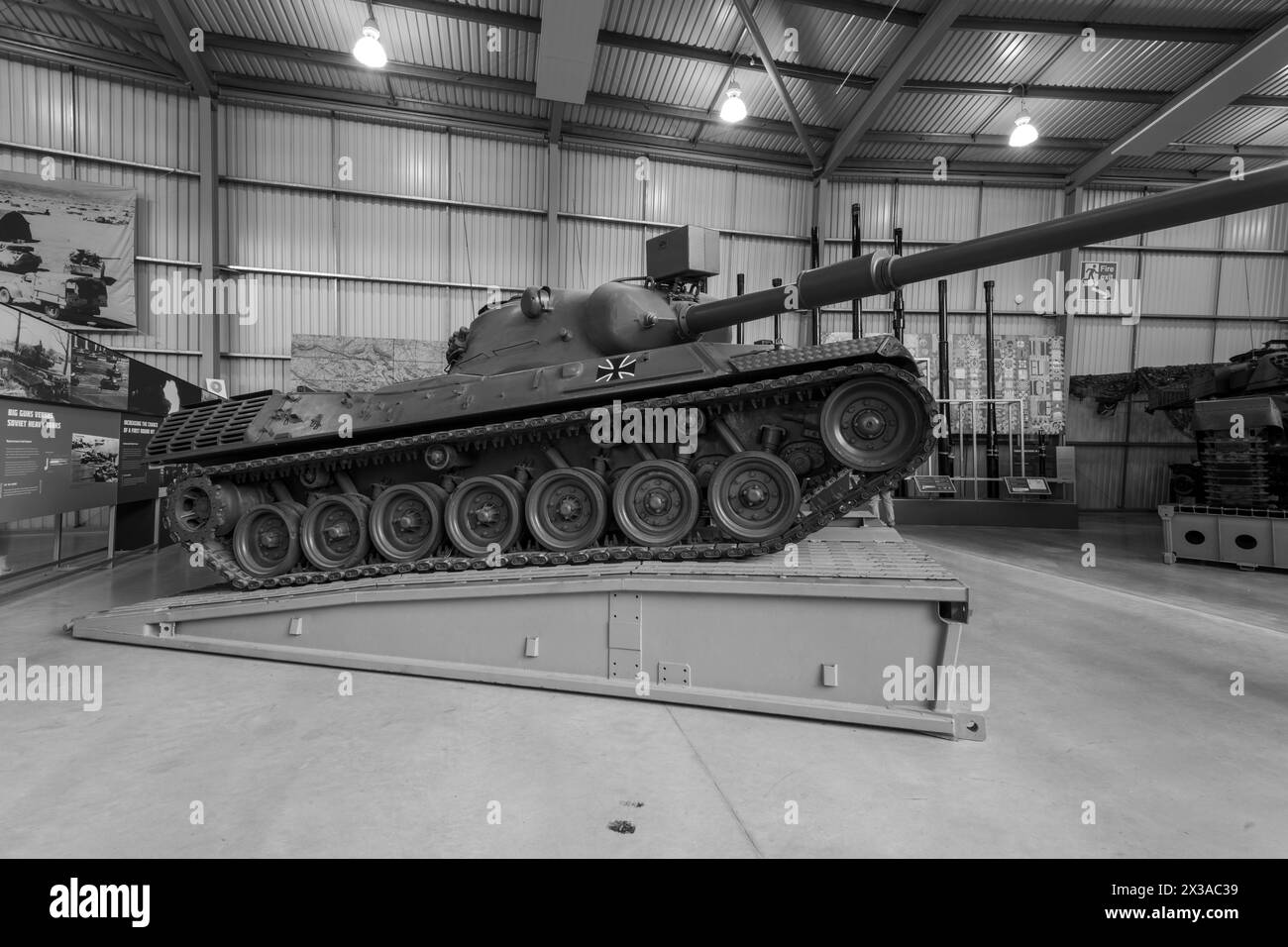 Bovington.Dorset.United Kingdom.August 8th 2023.A Leopard tank from the ...