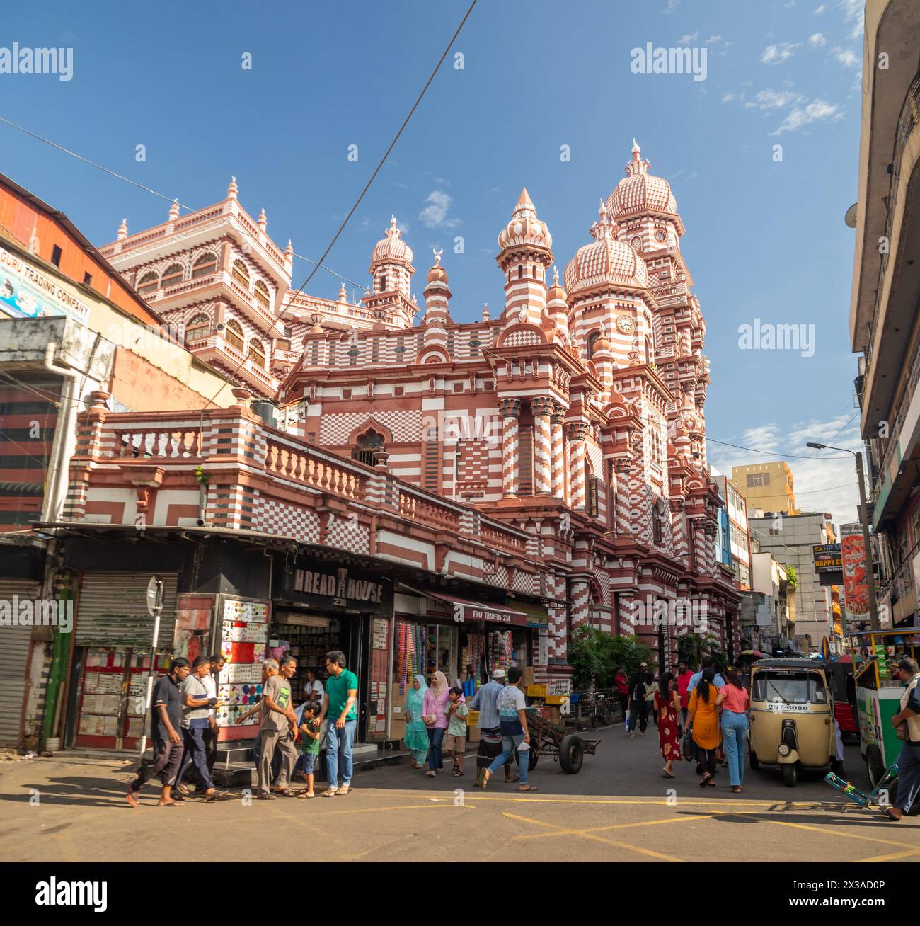 Colombo city, Sri Lanka, Ceylon island - Summer 2024: Jami Ul-Alfar ...
