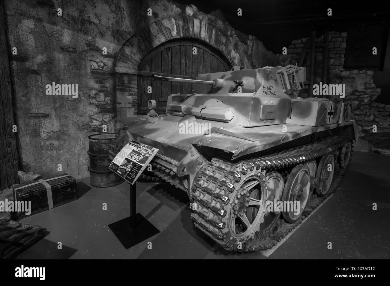 Bovington.Dorset.United Kingdom.August 8th 2023.A Panzer 2 tank from ...