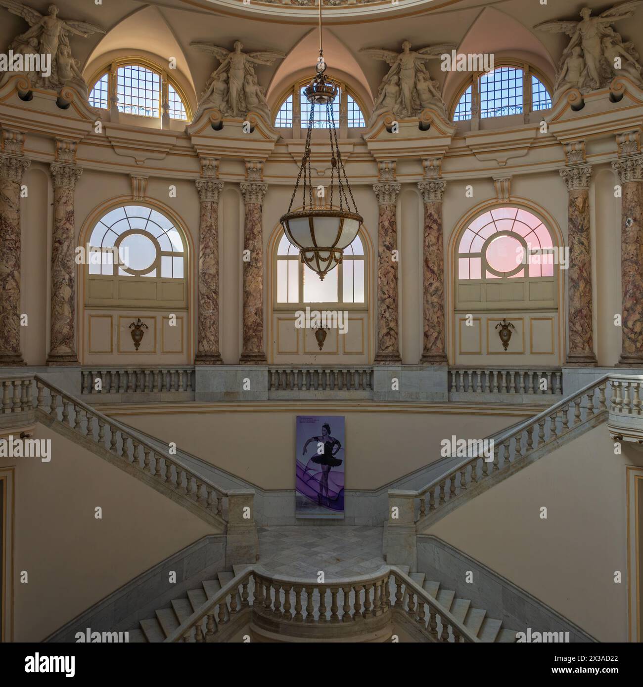 Interior view of Alicia Alonso Grand Theatre in Havana, Cuba, showing ...