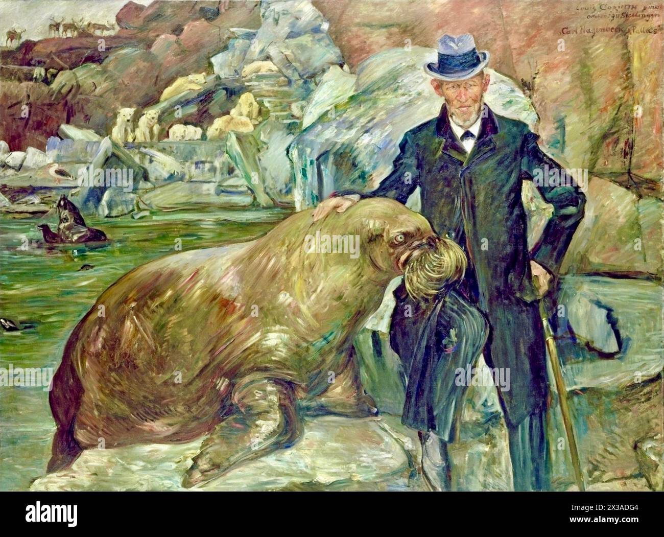 Lovis Corinth - Carl Hagenbeck in his Zoo - 1911 Stock Photo - Alamy