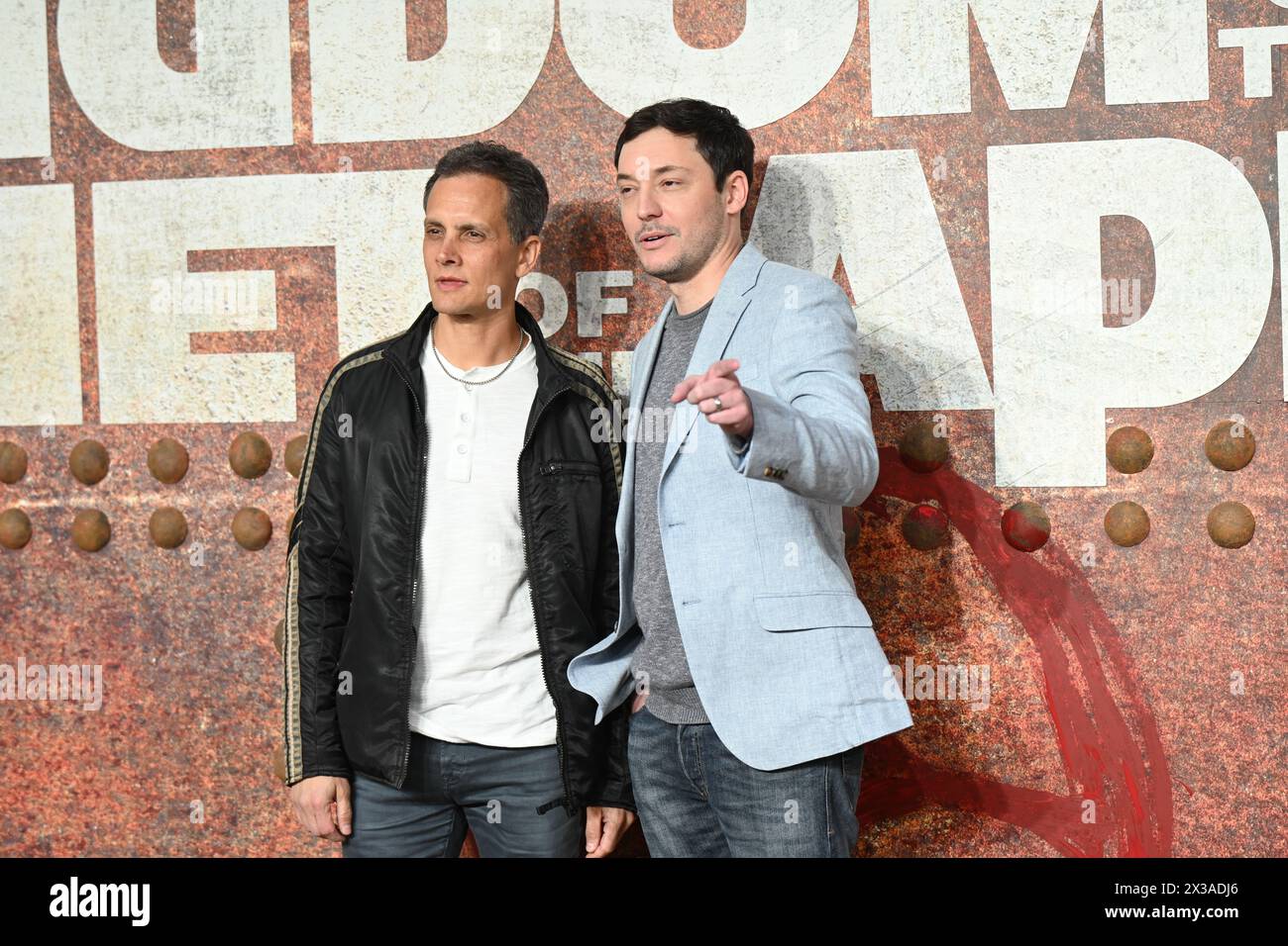 LONDON, ENGLAND - APRIL 25 2024: Joe Hartwick Jr. and Wes Ball attends ...