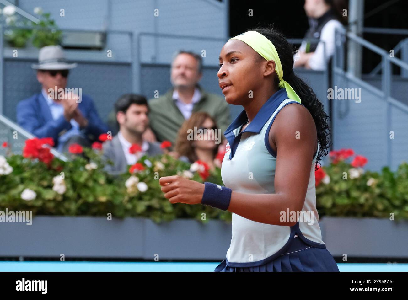 Coco Gauff of The United States plays against Arantxa Rus of ...