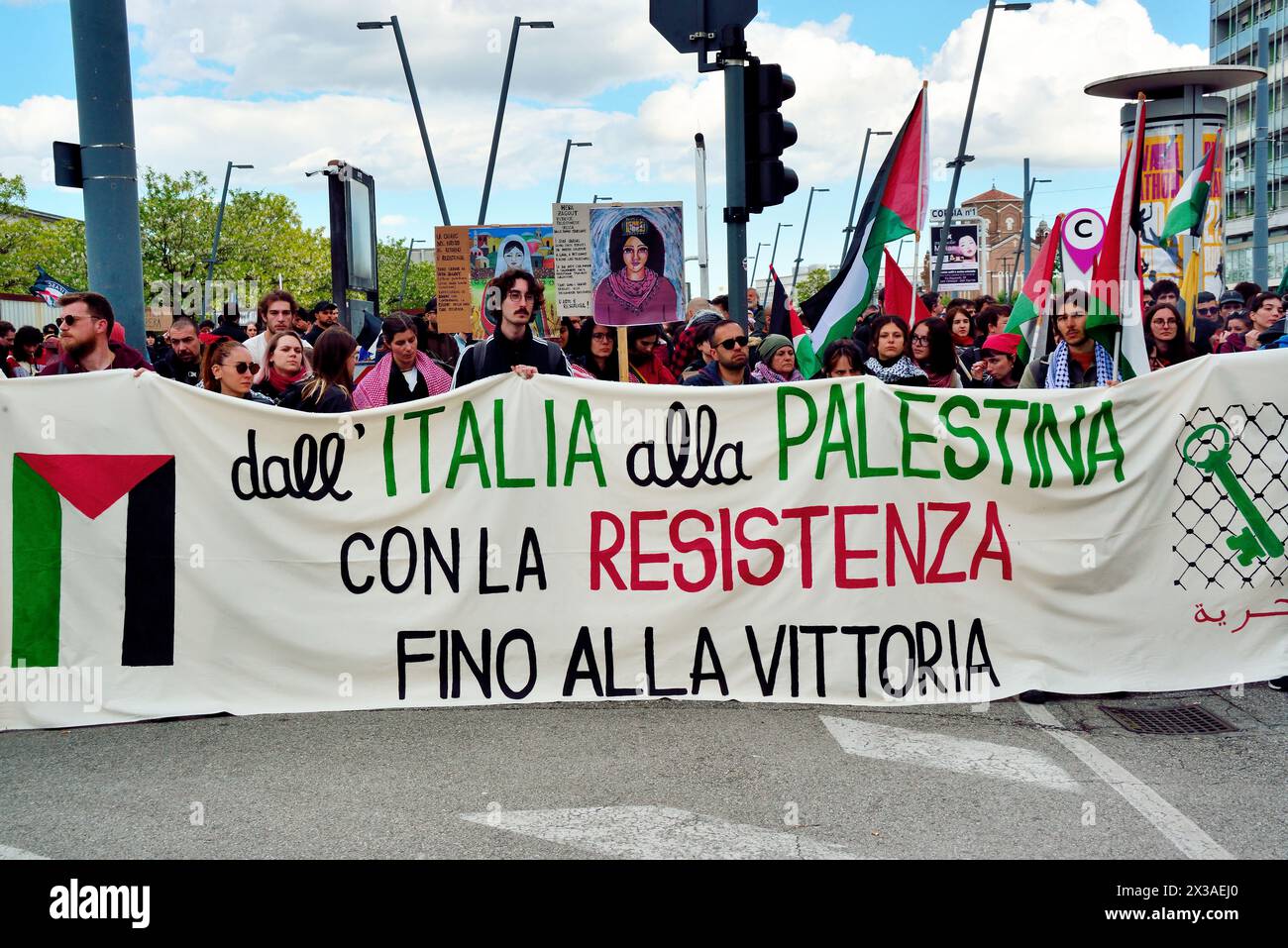 Padua, Italy, April 25th, 2024. Liberation Day. On the 79th aniversary ...