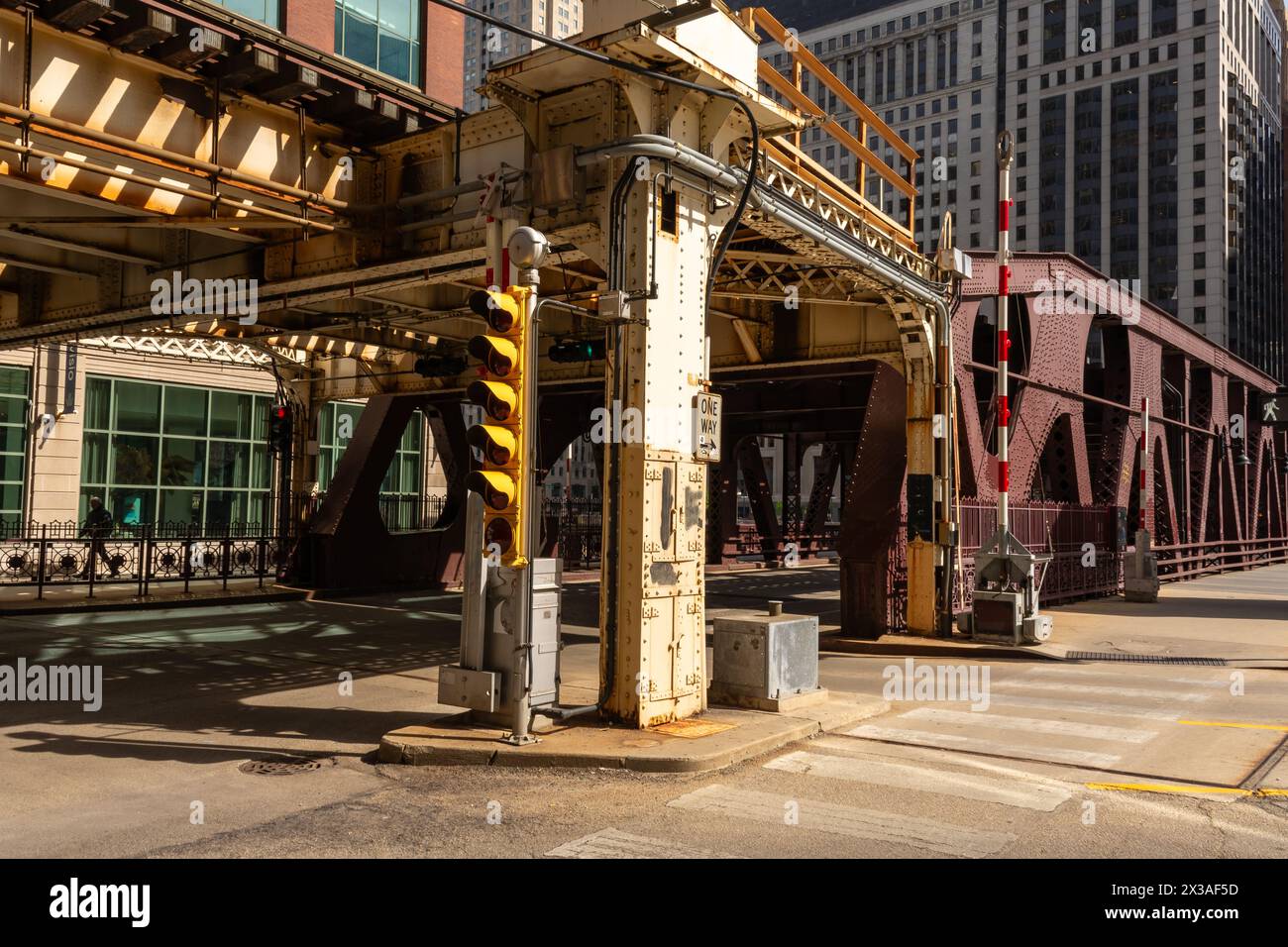 Chicago, Illinois, USA - April 22nd 2024 - Views of the historic ...