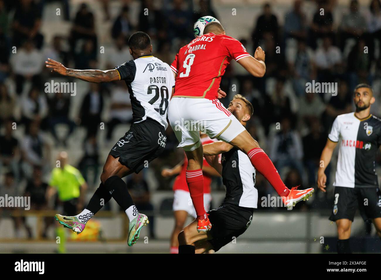David Pastor, Artur Cabral during Liga Portugal game between SC Farense ...