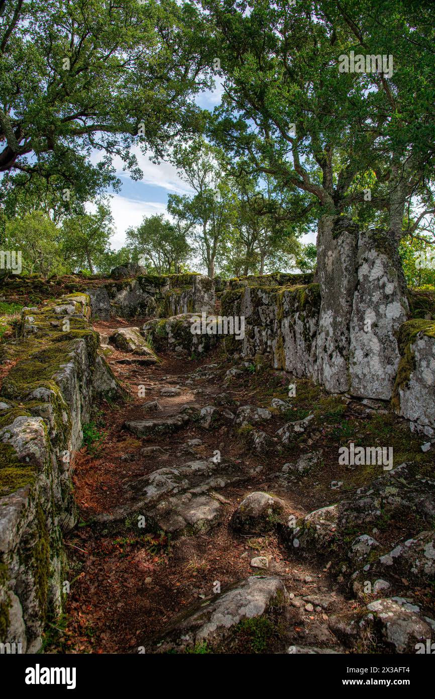 Overview of the ruins of a residential core of the acropolis of the ...