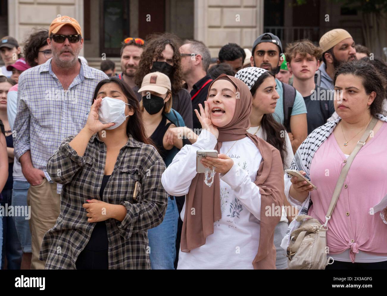 Austin Texas USA, April 25 2024: University of Texas at Austin students ...