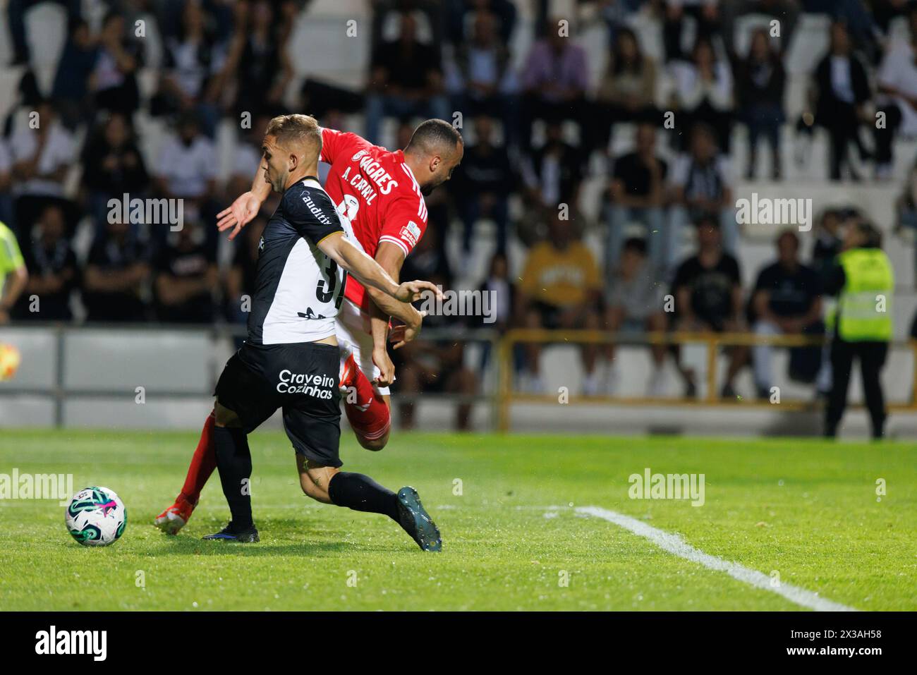 Arthur Cabral scores goal during Liga Portugal game between SC Farense ...