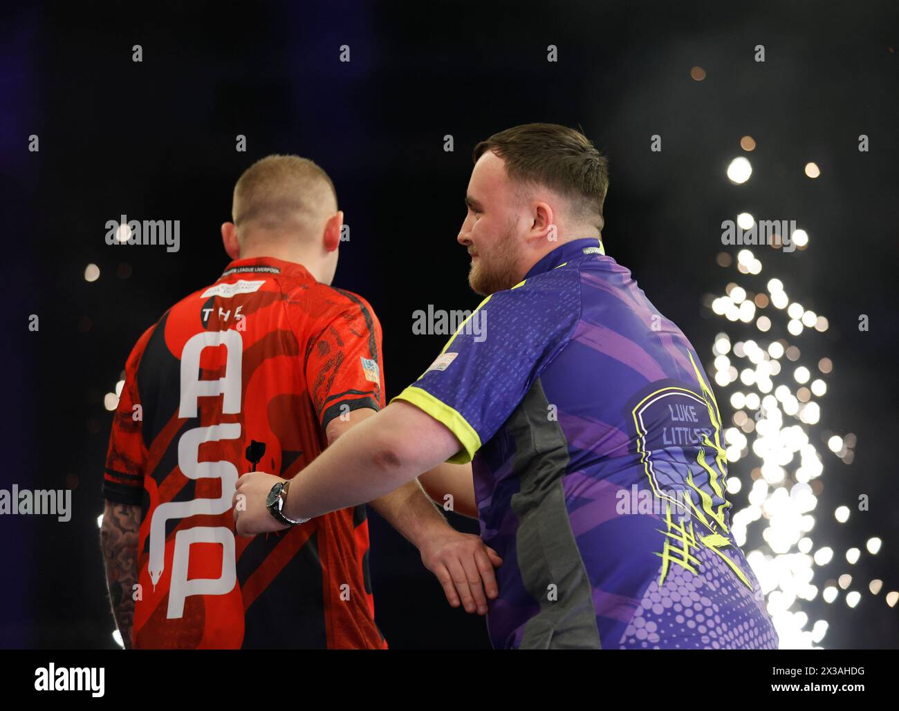 25th April 2024, M&S Bank Arena, Liverpool, England; 2024 PDC Premier League Darts Liverpool ...