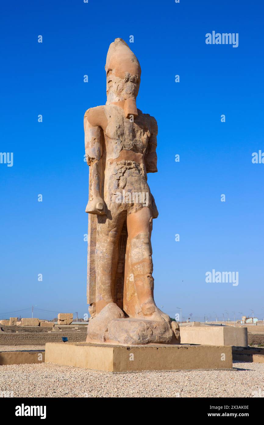 A colossal statue of Merneptah, the fourth pharaoh of the Nineteenth ...