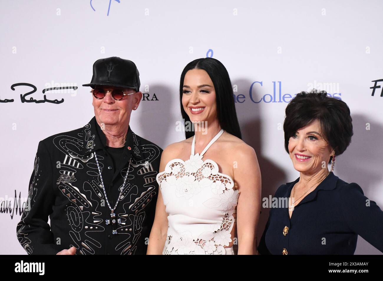 Beverly Hills, California, USA 25th April 2025 Singer Katy Perry (C ...