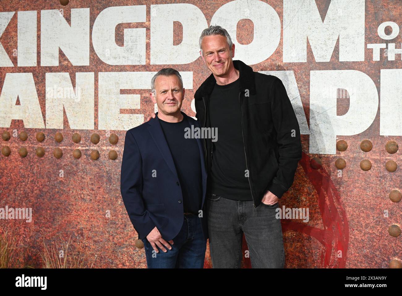 LONDON, ENGLAND - APRIL 25 2024: Mark Foster (R) and partner Craig ...