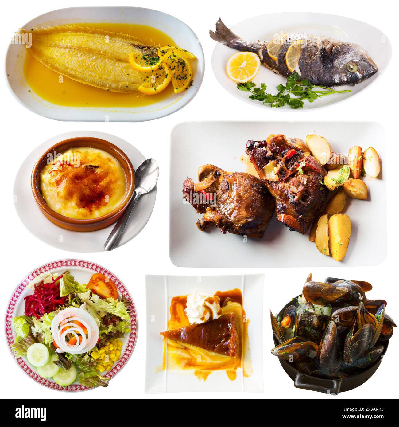 Set of various Catalonian dishes Stock Photo - Alamy