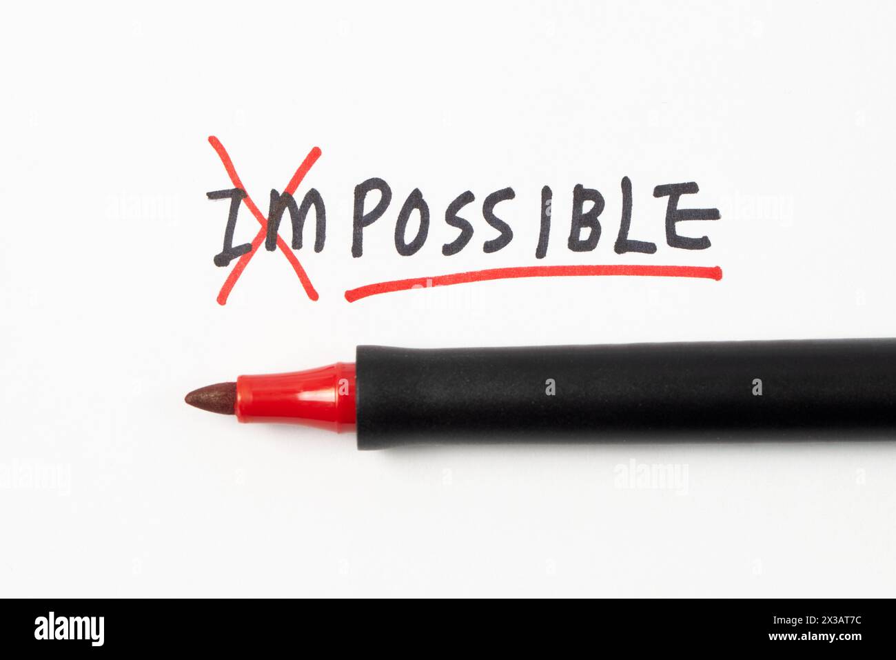 Think positive positivity concept Cut Out Stock Images & Pictures - Alamy