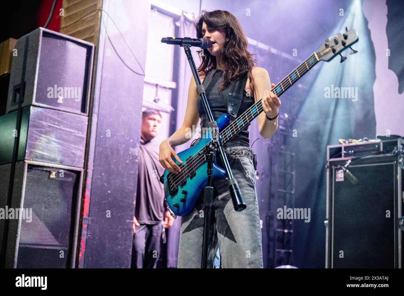 Manchester, UK. 25th April 2024. Mexican sisters, Daniela Villarreal ...