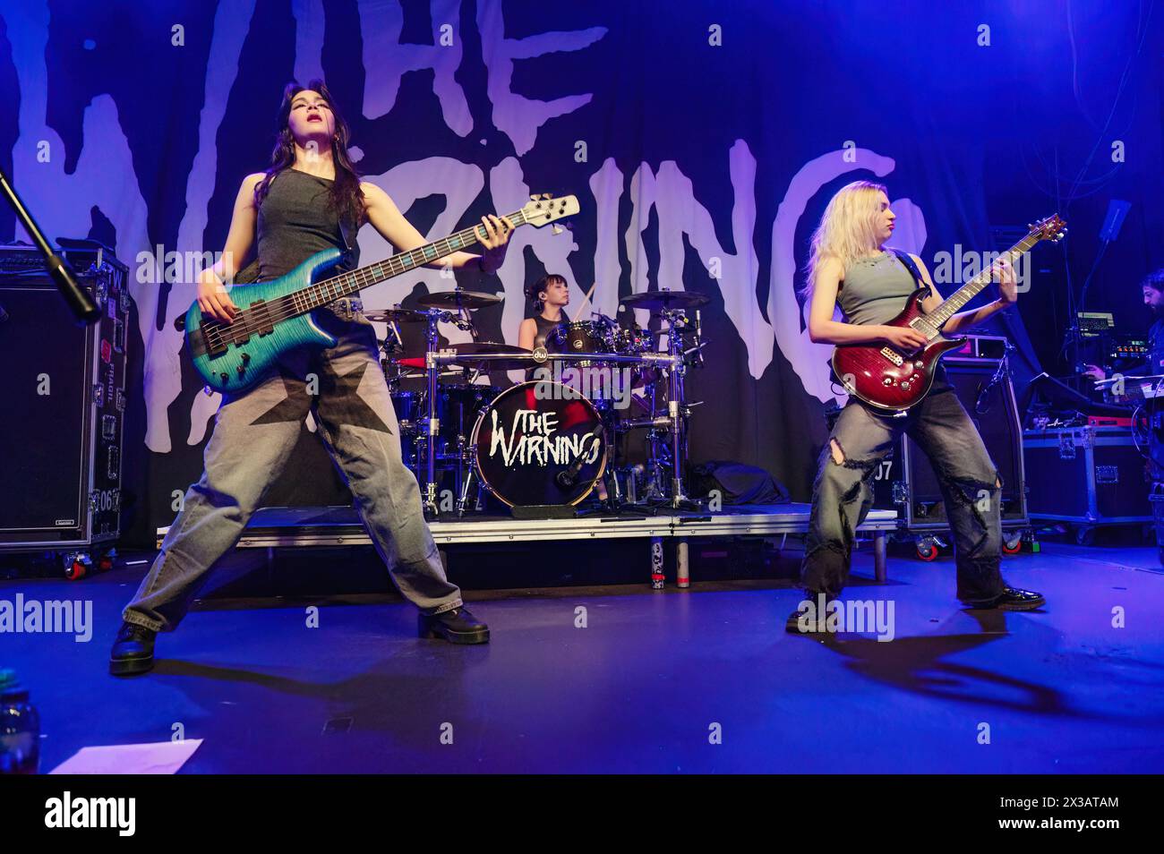 Manchester, UK. 25th April 2024. Mexican sisters, Daniela Villarreal ...