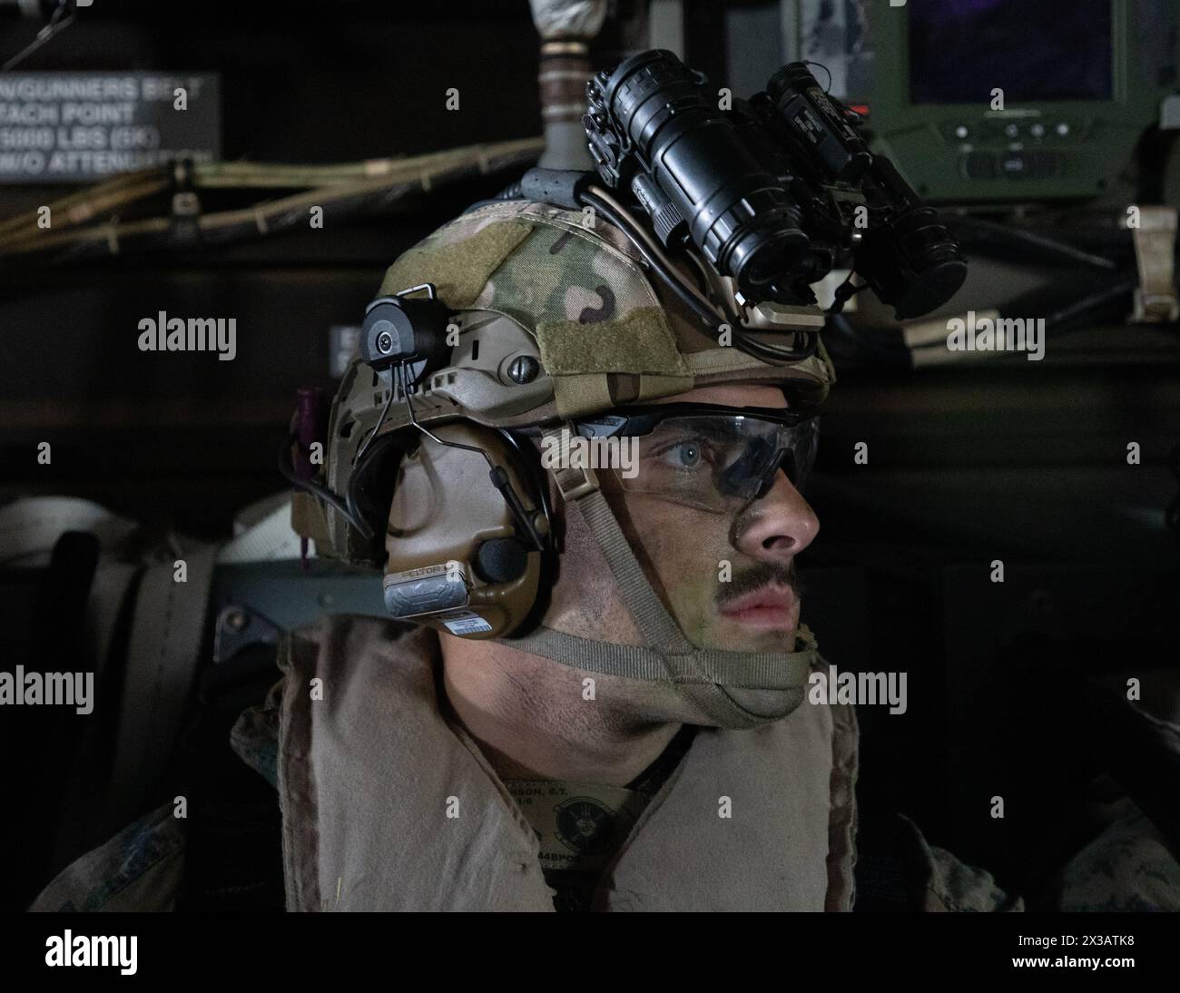 U.S. Marine Corps Lance Cpl. Scott Peirson with Battalion Landing Team ...