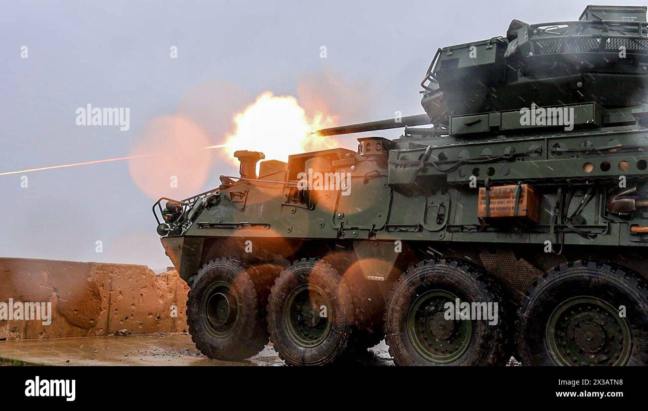 A U.S. Army armored personnel vehicle, infantry fighting vehicle ...
