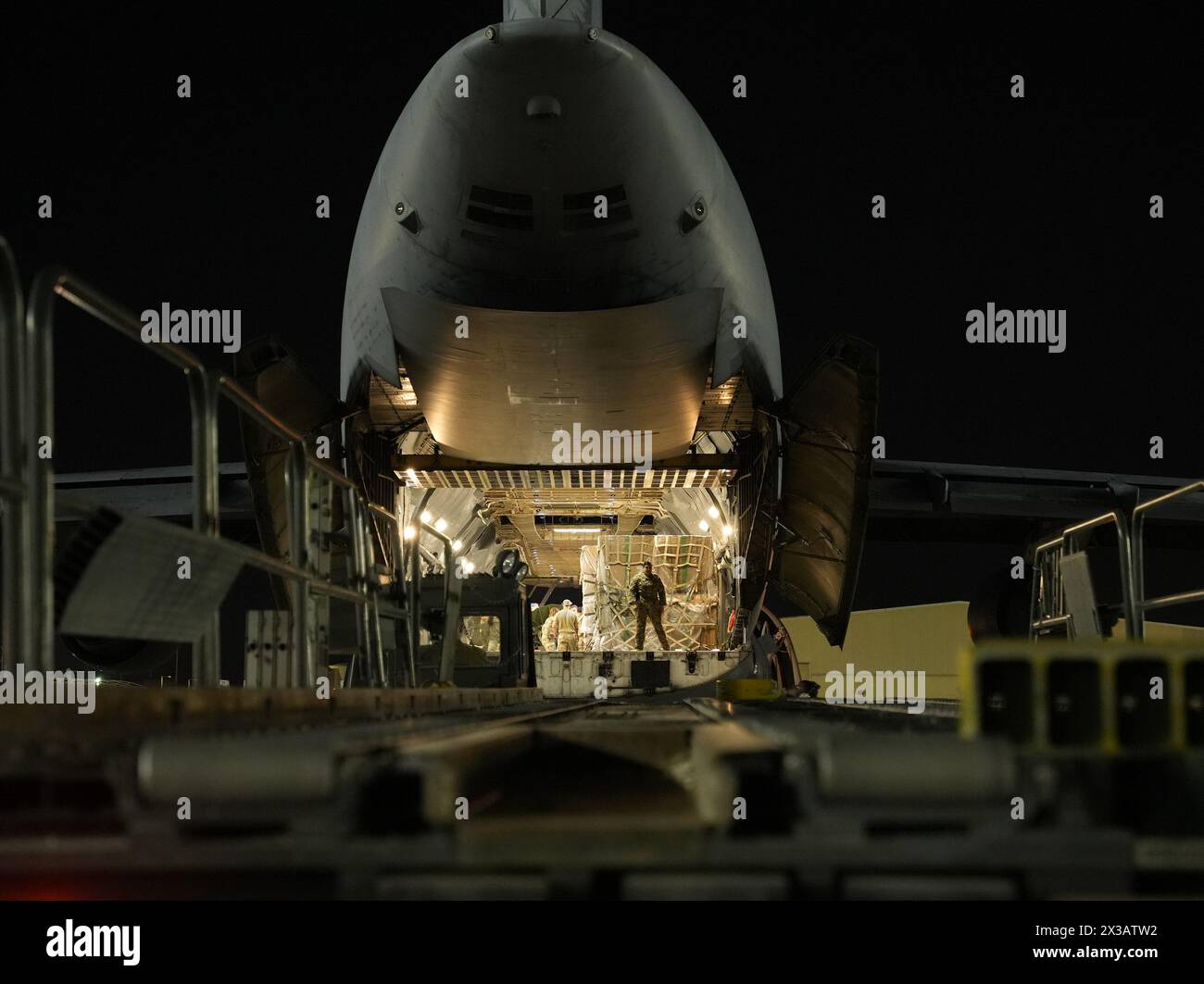U.S. service member assigned to the 379th Aviation Expeditionary Wing ...