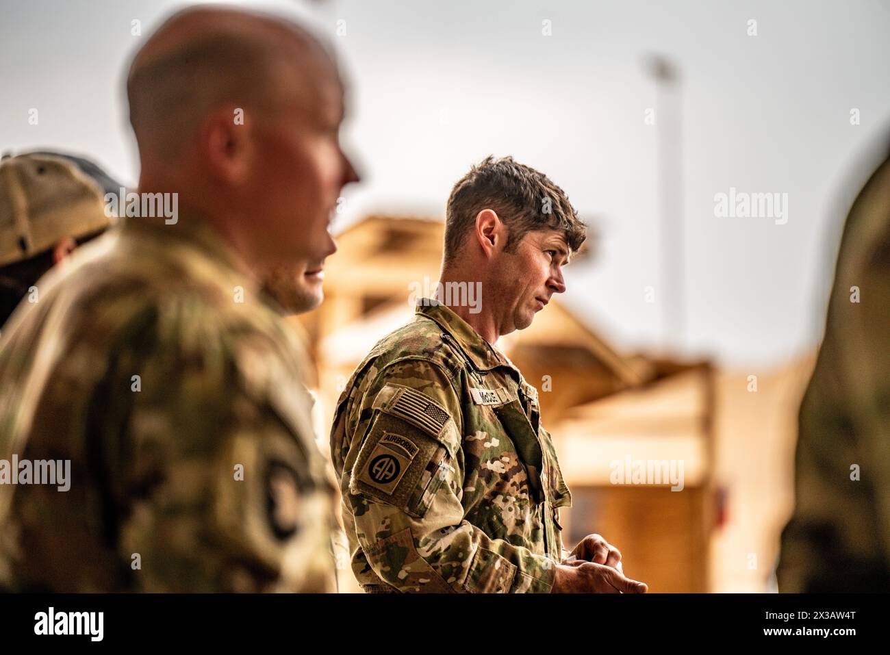 Paratroopers assigned to the 82nd Combat Aviation Brigade, 82nd ...