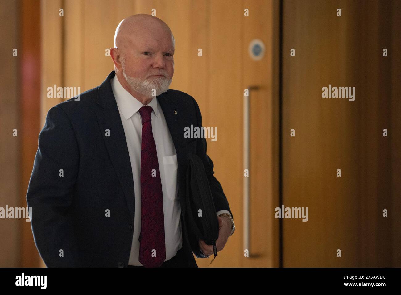 Edinburgh, Scotland, UK. 25th Apr, 2024. PICTURED: Colin Beattie MSP. On the day the Scottish ...