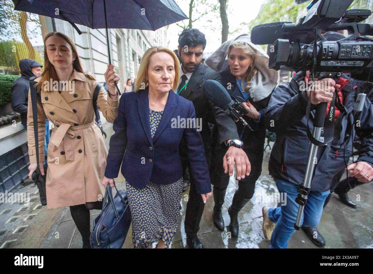 London, England, UK. 25th Apr, 2024. ANGELA VAN DER BOGERD, former ...