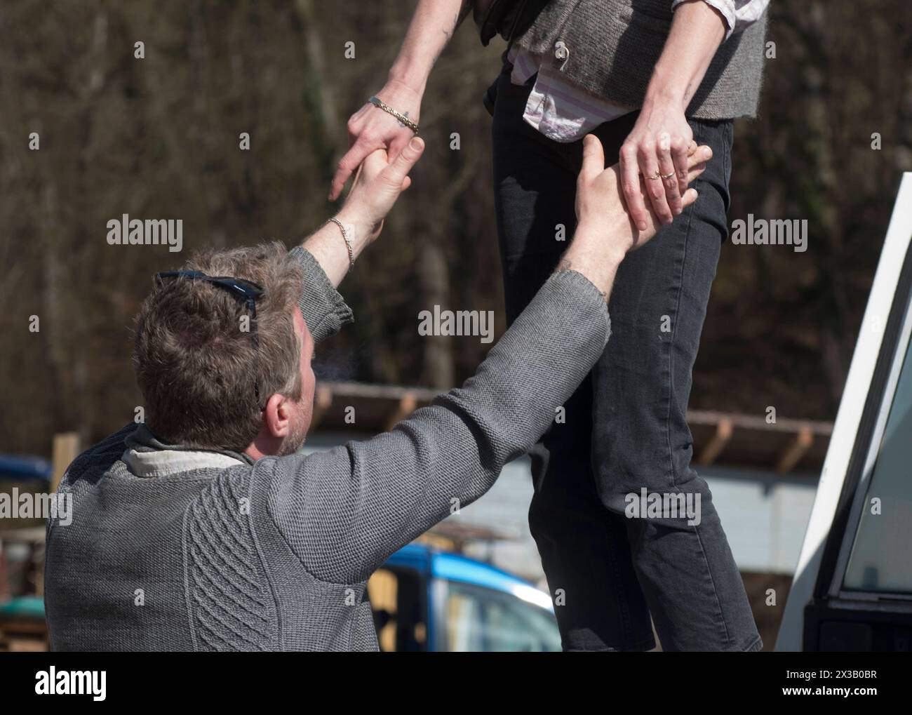 partnership and relationship between two people, man and woman being ...