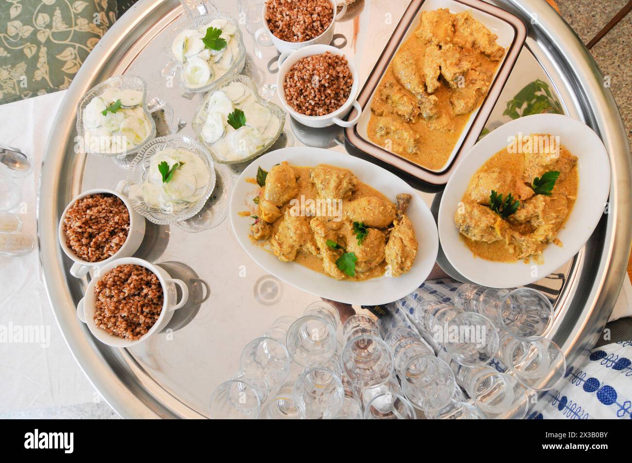 the arrangement of food in the catering industry and gastronomy the ...