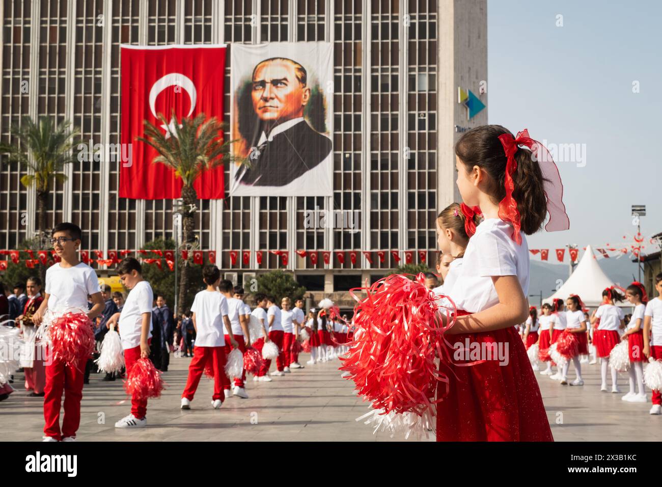 Izmir, Turkey - April 23, 2024: Celebrating National Sovereignty and ...