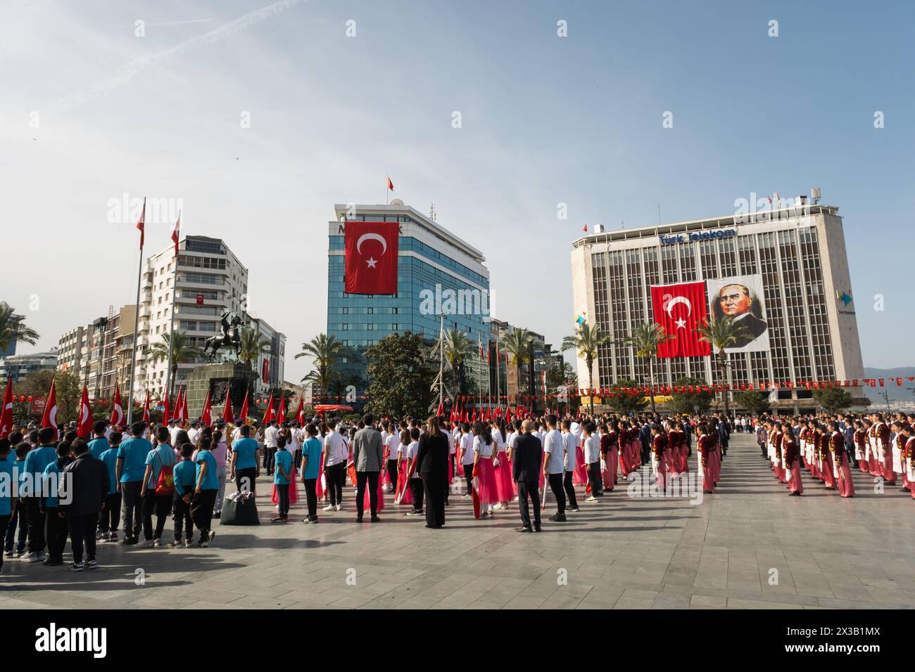 Izmir, Turkey - April 23, 2024: Celebrating National Sovereignty and ...