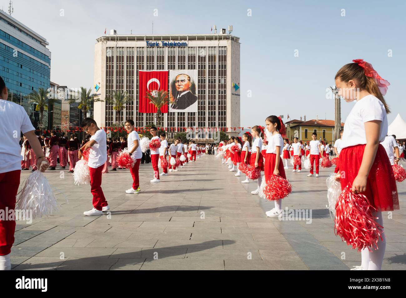 Izmir, Turkey - April 23, 2024: Celebrating National Sovereignty and ...