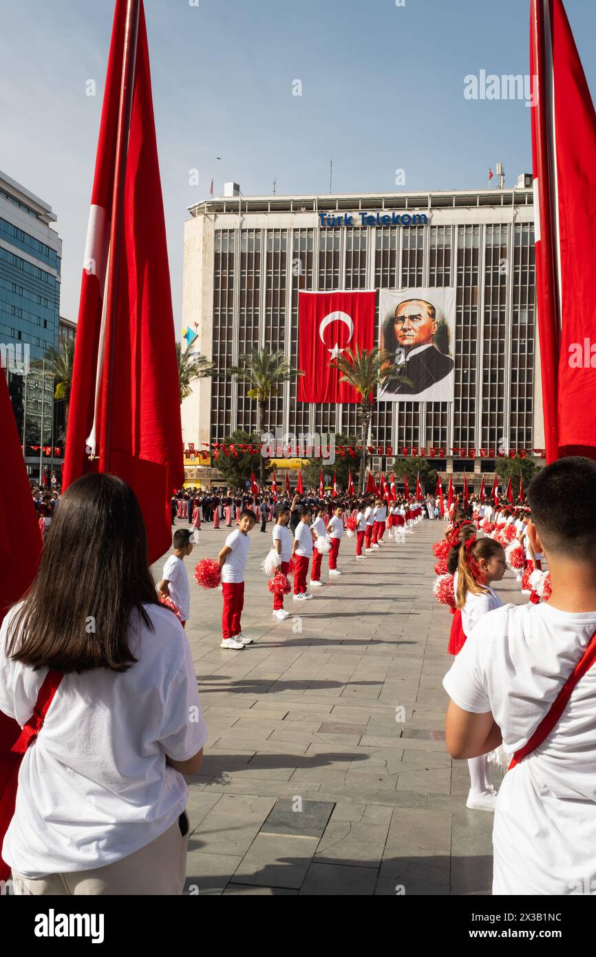 Izmir, Turkey - April 23, 2024: Celebrating National Sovereignty and ...