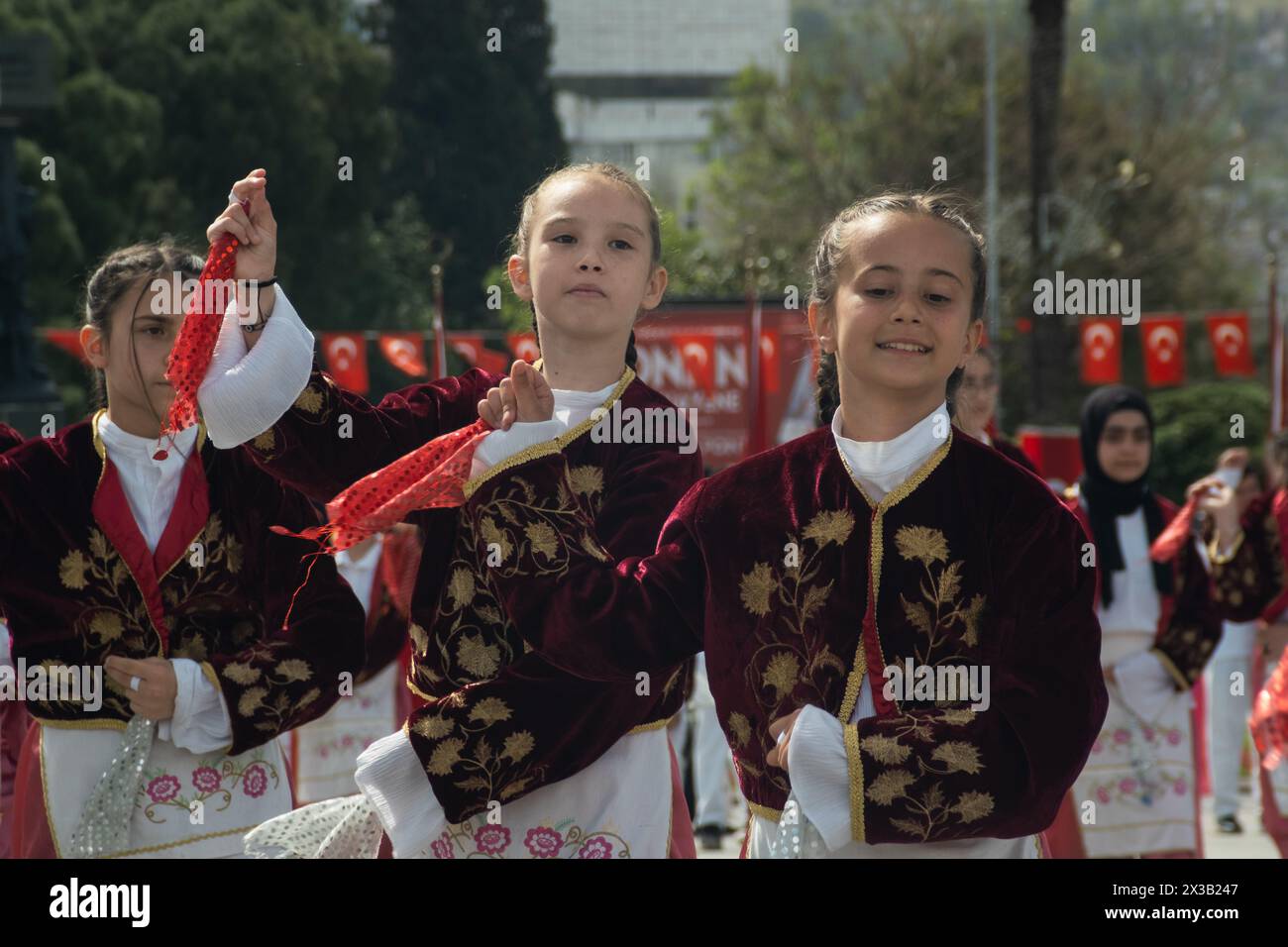 Turkish girls in traditional costumes hi-res stock photography and ...