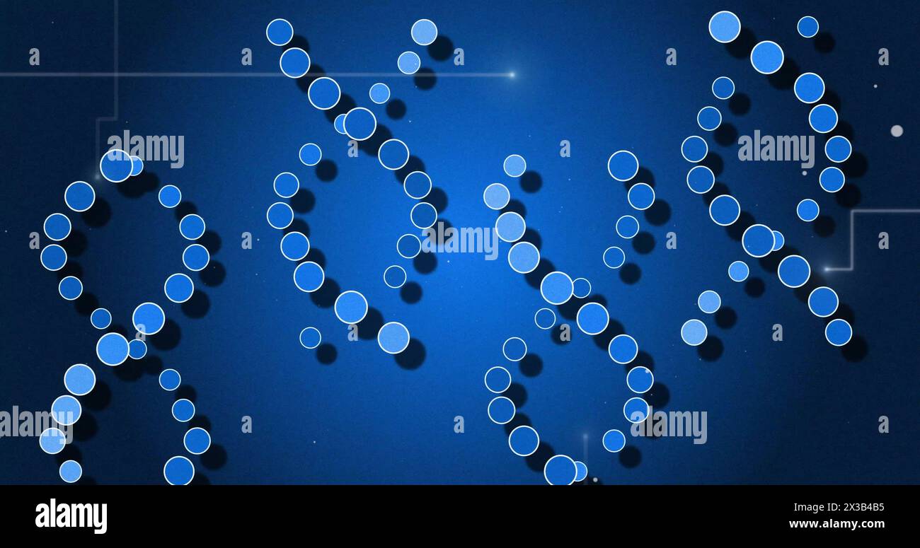 Animation dna strand blue trails hi-res stock photography and images ...