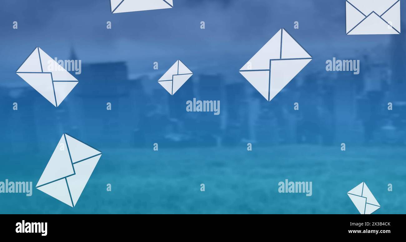 Multiple digital icons over globe hi-res stock photography and images ...