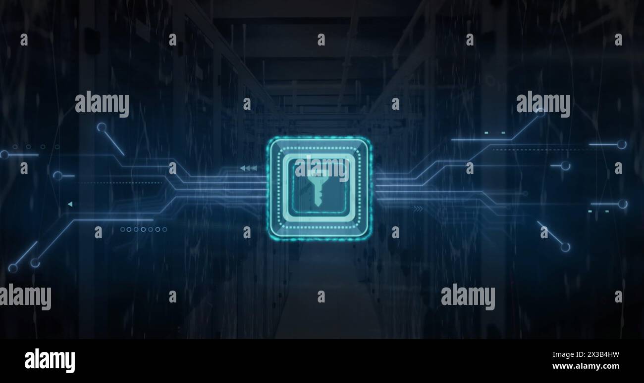 Animation key icon computer circuit hi-res stock photography and images - Alamy