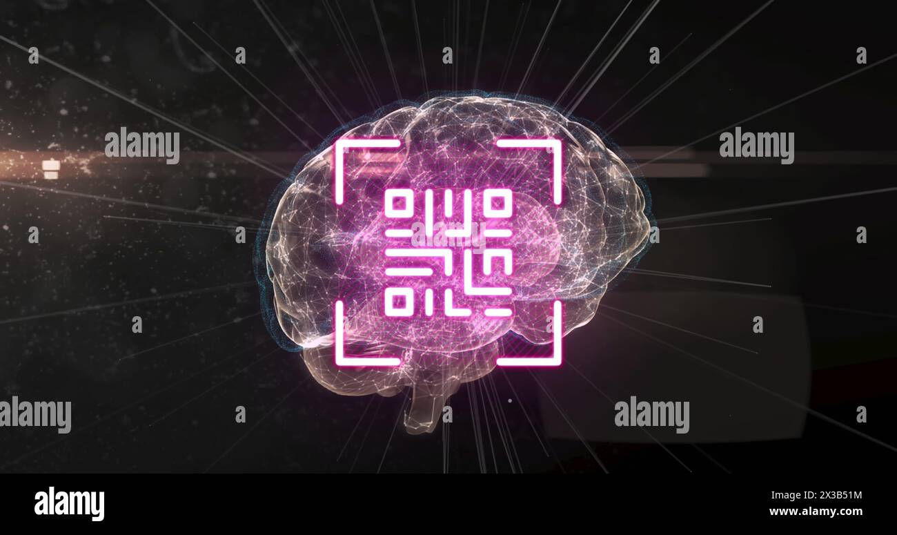Animation glowing human brain digital hi-res stock photography and ...