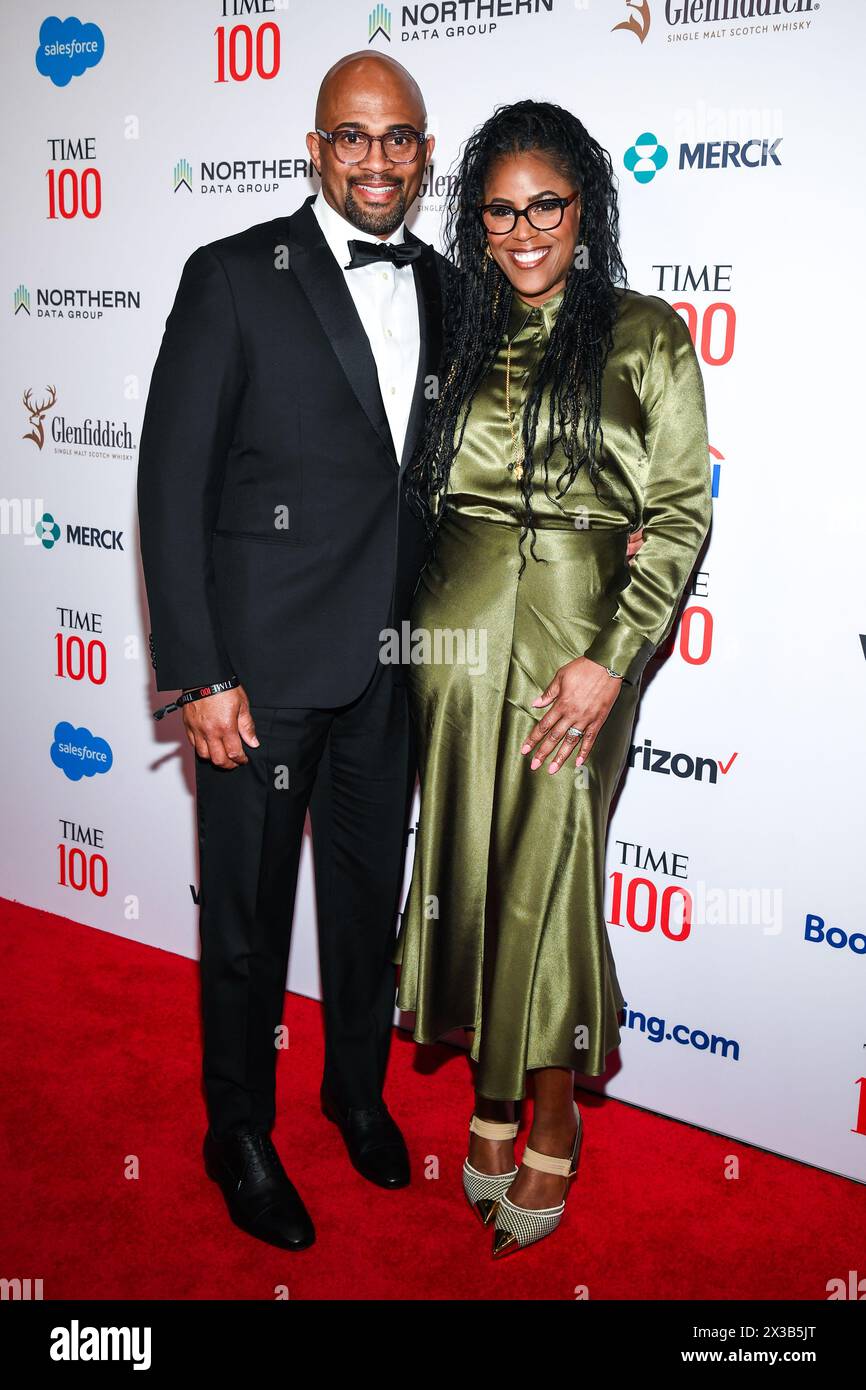 New York, USA. 18th Apr, 2024. Richard Duckett and Thasunda Brown ...