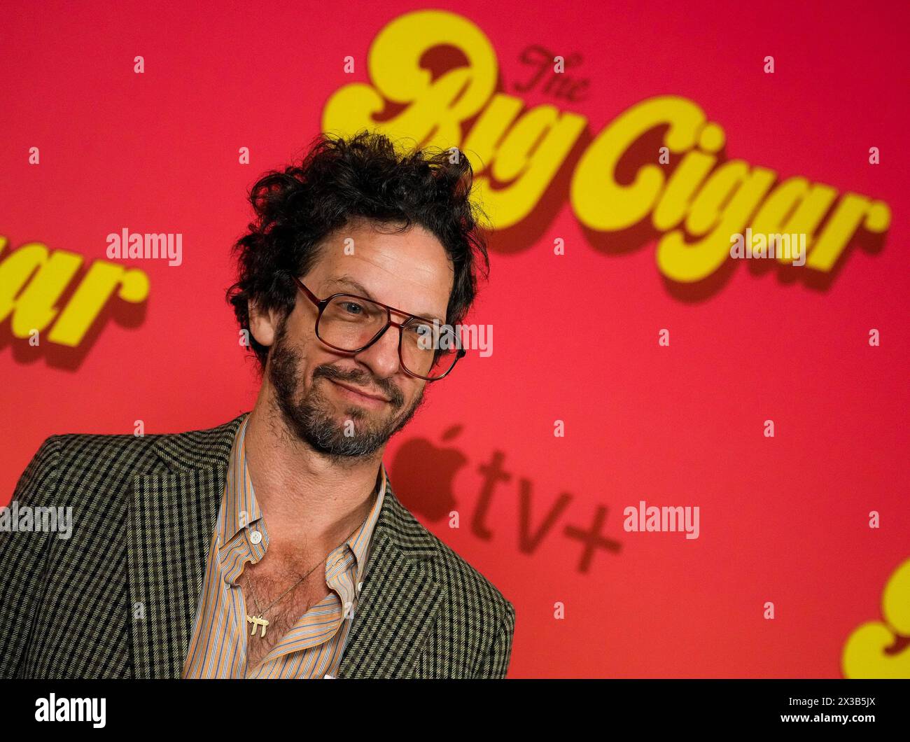 Joshuah Bearman at the Apple TV+'s THE BIG CIGAR Photo Call held at The ...
