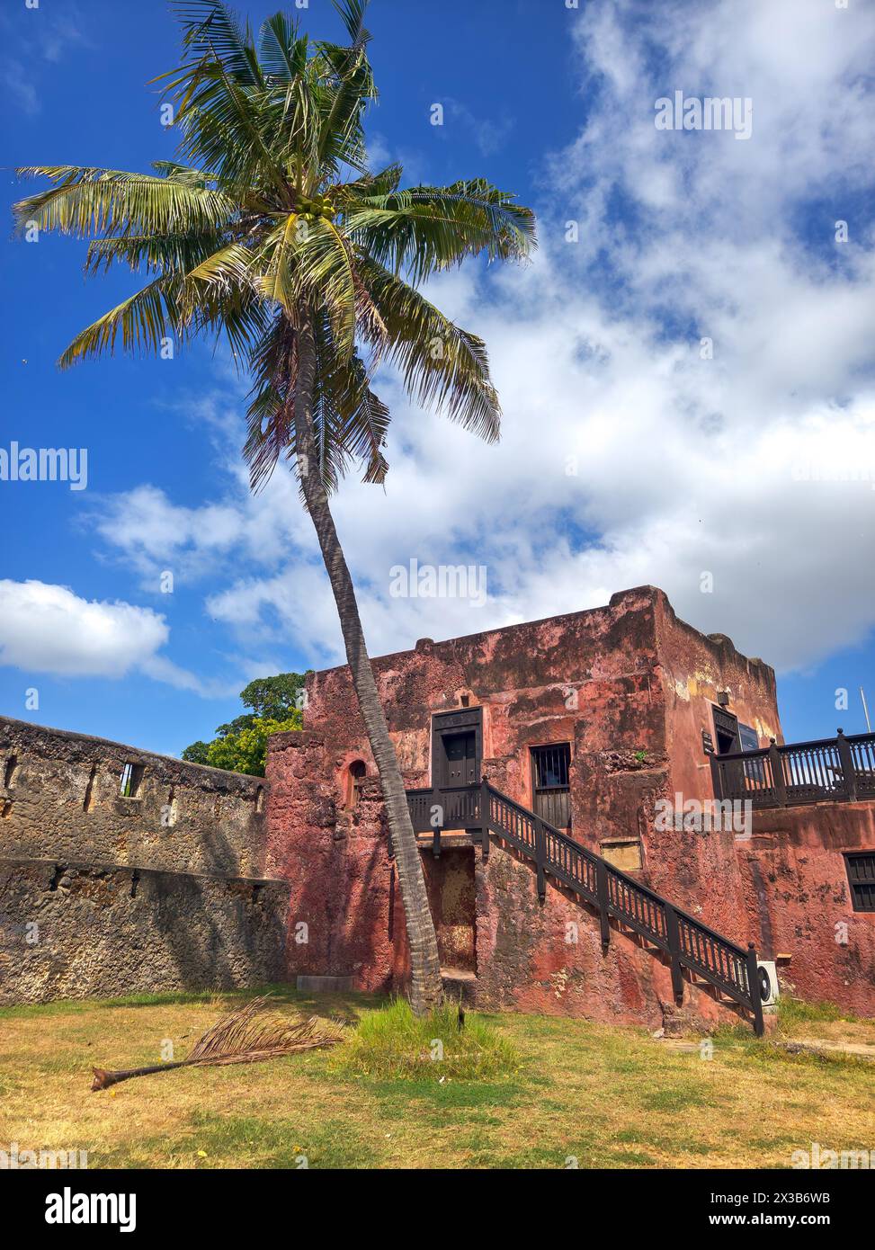 old fort Jesus in the Kenyan city of Mombasa on the coast of the Indian ...