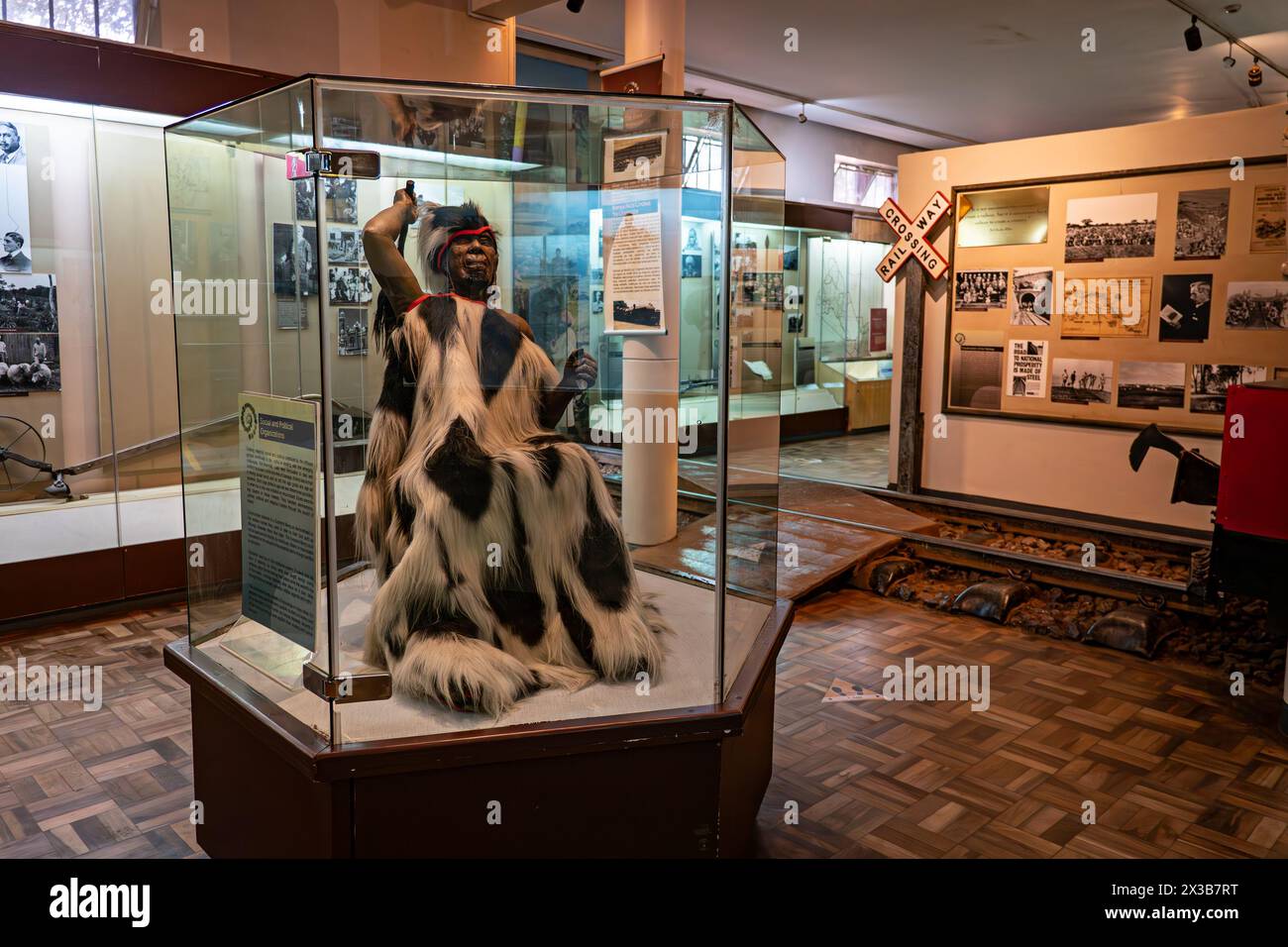NAIROBI, KENYA February 17, 2024: museum exhibits dedicated to the ...