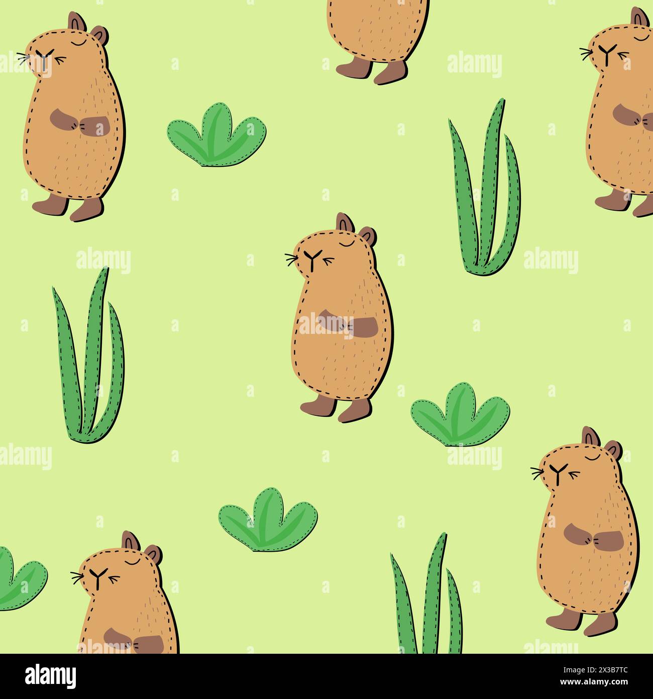 Capybara embroidery hi-res stock photography and images - Alamy
