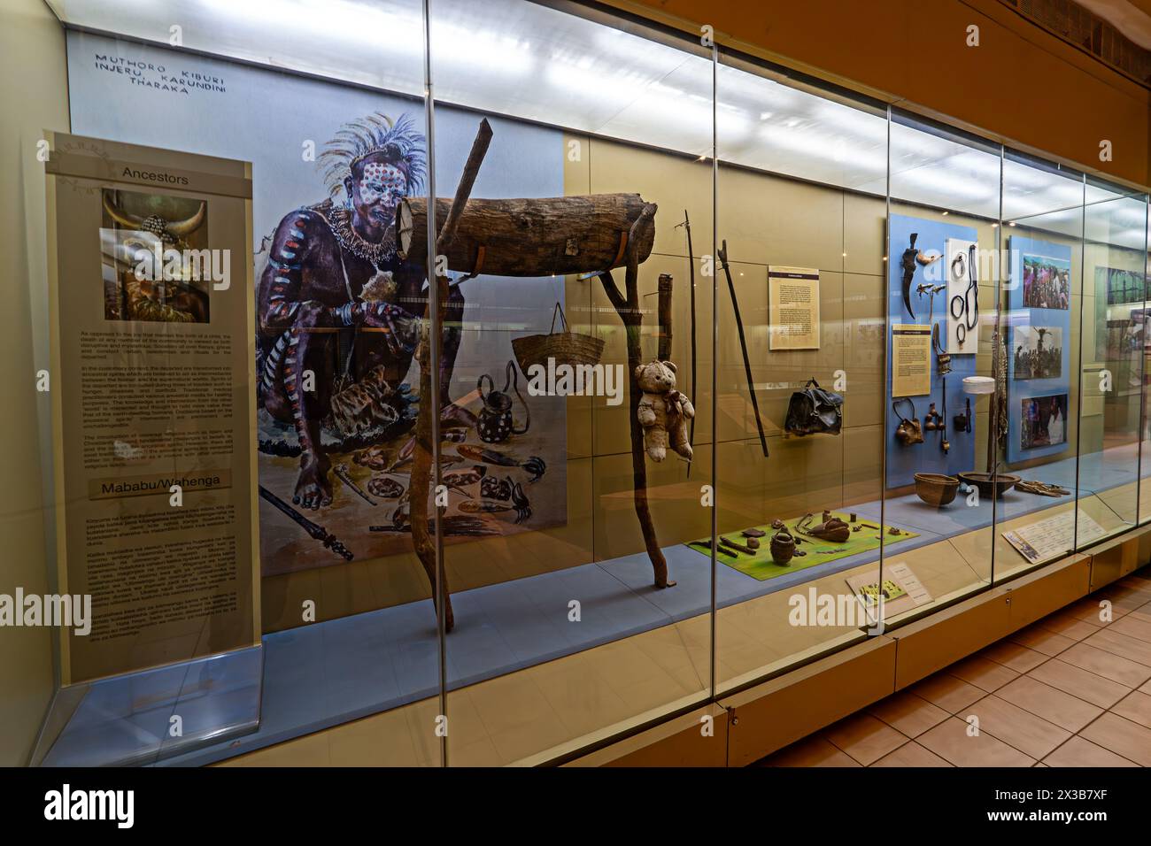 NAIROBI, KENYA February 17, 2024: museum exhibits dedicated to the ...